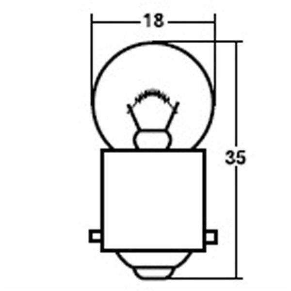 スタンレー　ナス球　ハロゲン球　A4174D　12V5W 　1個　単品販売商品名:ハロゲン電球メーカー:STANLEY（スタンレー）型番:A4174Dタイプ:ナス球ガラス形状：G18定格： 12V　5W口金：BA15s(つばなし並ピン)単線...