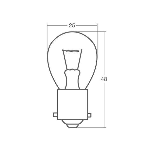 スタンレー　ナス球　シングル球　イエロー　A4594MY　1個　単品販売商品名:ハロゲン電球メーカー:STANLEY（スタンレー）型番:A4594MYタイプ:ナス球　シングル球ガラス形状：S25y定格： 24V 35W口金：BA15s(つば...