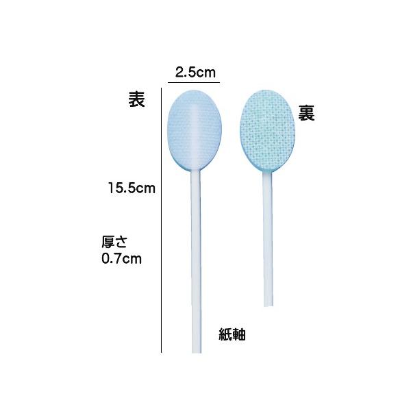 ■60本入り■素材：不敷布/ウレタンスポンジ、ポリエステル■紙軸●硬い面で舌苔を浮かせ柔らかい面で取り除くことが1本でできます。※ご注意ください！沖縄・離島は送料実費となります。　詳しくはお買物ガイドをご確認ください。