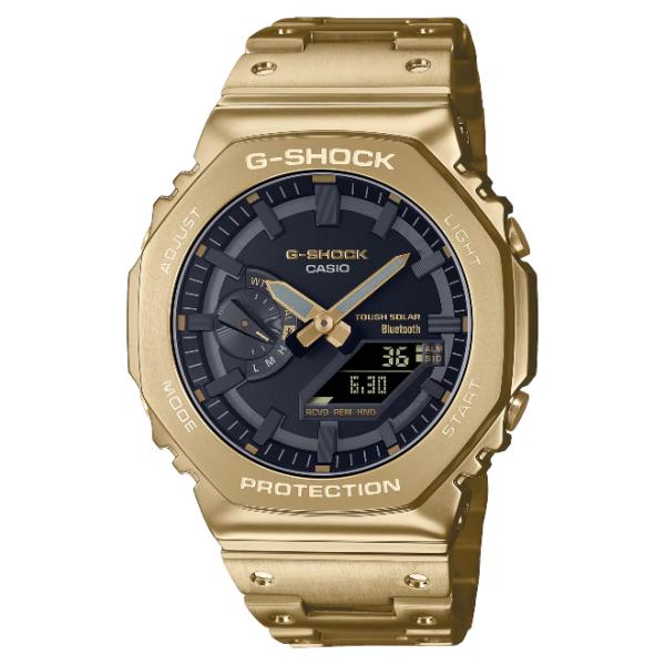 FULL METAL CASIO G-SHOCK GM-B2100GD-9A (2100シリーズ)G-SHOCK初代モデル「DW-5000C」のコンセプトを受け継いで開発されたデジタル／アナログ「GA-2100」シリーズのフルメタルモデルで...
