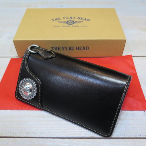 【THE FLAT HEAD FN-WLN1-4SC】多脂革 ロング ウォレット シルバー925MADE IN JAPANLONG WALLET独自の工程を経て作り上げられた多脂革は、使い込むほどに艶を増していき、風合いの変化が楽しめます。...