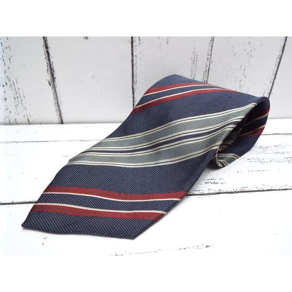 ♪当店の商品は【全商品暗室＆非喫煙ルーム保管】です♪【商品説明】・PAYTON PLACE FOR MEN（PPFM）ネイビー系レジメンタルネクタイです。・程よい厚みのある素敵なカラーバランスで、オフィスでもプライベートでも◎・表面にスレ、...