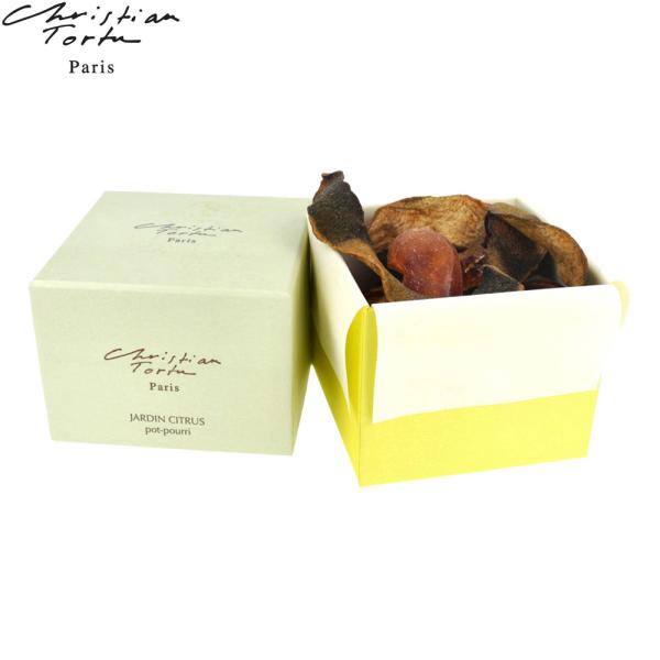 Christian Tortu クリスチャン トルチュ ポプリ パフューメ フラワーポプリ ジャルダンシトラス トルチュ スタイルを再現したポプリ。高級感のあるオリジナルBOXにそれぞれの香りからイメージされたドライフラワーや木の実、アンバ...