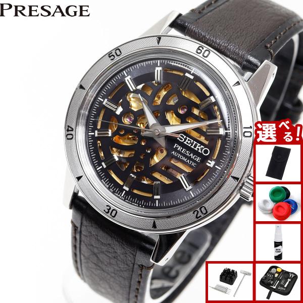 【セイコー プレザージュ 自動巻き メカニカル 腕時計 メンズ Style60’s SARY257 SEIKO PRESAGE 機械式の愉しさをダイレクトに伝える、Style60’sシリーズ初のスケルトンダイヤルモデルが登場。テーマは「El...