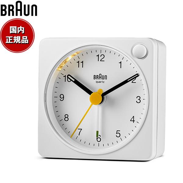 【BRAUN ブラウン アラームクロック BC02XW アナログ 目覚まし時計 置時計 57mm ホワイト 永遠定番BC02にライト＆スヌーズ機能をプラス。MoMAの永久展示所蔵品にも選定された「AB1（1987年）」をベースに再現された「...