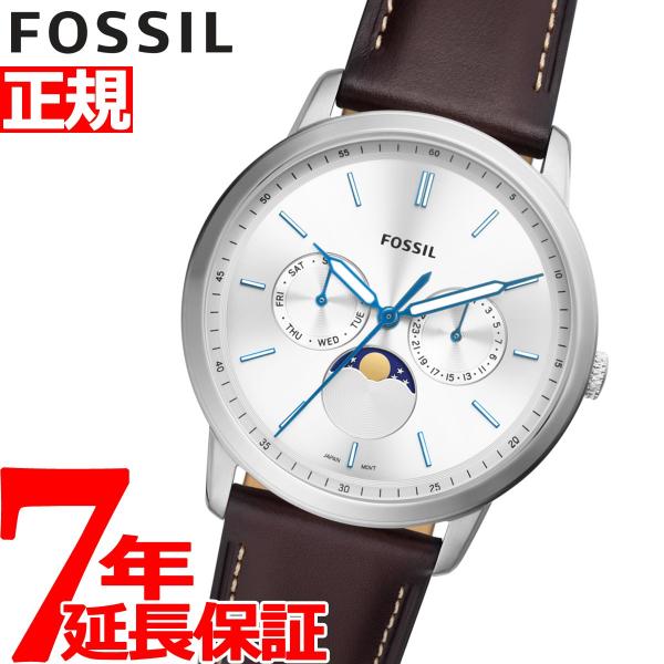 【フォッシル FOSSIL 腕時計 メンズ NEUTRA MOONPHASE FS5905 ムーンフェイズ 42mm径のケースに多機能ムーブメントを搭載したNEUTRA MOONPHASE。サンレイダイヤルに、ブラウンのレザーストラップを組...