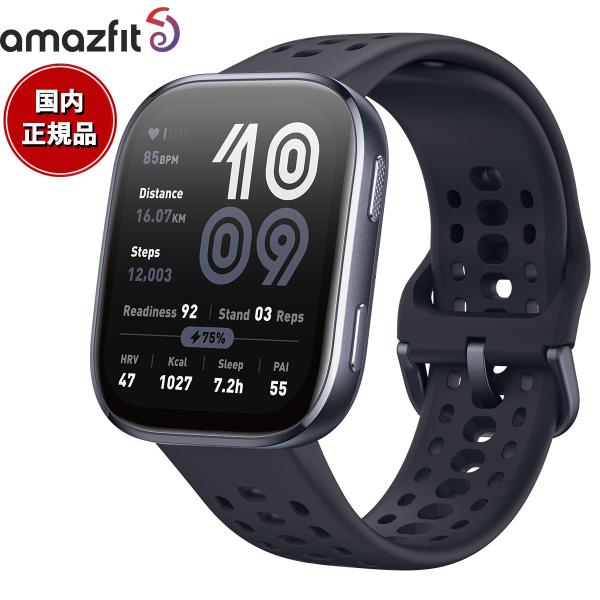 【アマズフィット AMAZFIT スマートウォッチ Bip6 ビップ6 ブラック 腕時計 メンズ レディース ウェアラブル 睡眠 フィットネス SP170074-C01 アクティブなライフスタイルと、エレガントで日常的な使いやすさを求めるユ...