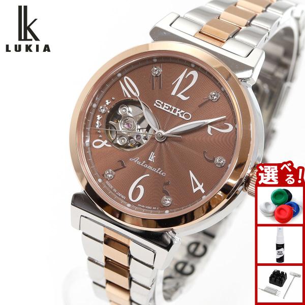 【ルキア セイコー 自動巻き 腕時計 レディース Essential Collection SSVM062 SEIKO LUKIA セイコー ルキアから、「艶めきビジュー」メカ登場。メカならではのボリューム感×金属ダイヤル×クリスタルでドラ...