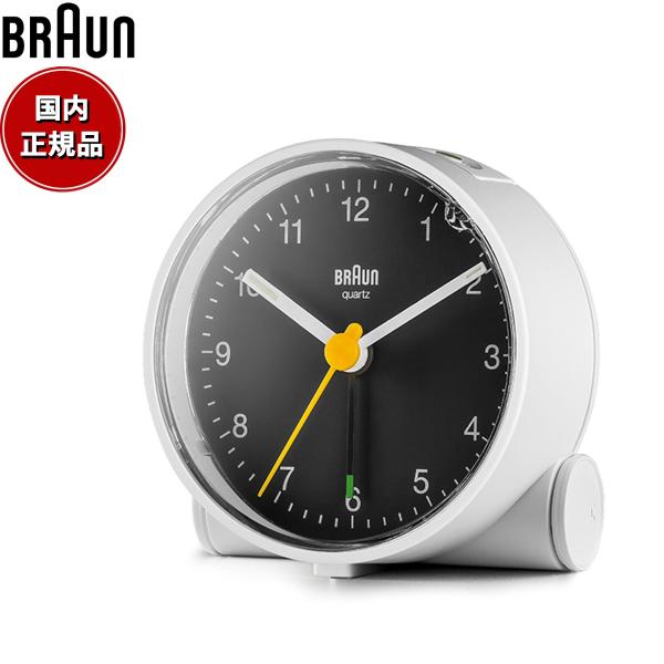【BRAUN ブラウン アラームクロック BC01WB アナログ 目覚まし時計 置時計 69mm ホワイト ブラック 最もベーシックな「AB5/1990年」を忠実に再現したアラームクロック。家電デザインに革命をもたらしたドイツカンパニー B...