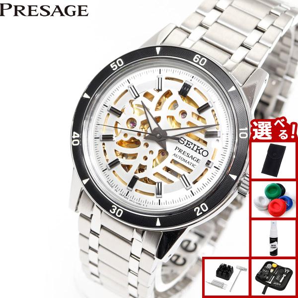 【セイコー プレザージュ 自動巻き メカニカル 腕時計 メンズ Style60’s SARY255 SEIKO PRESAGE 機械式の愉しさをダイレクトに伝える、Style60’sシリーズ初のスケルトンダイヤルモデルが登場。テーマは「El...