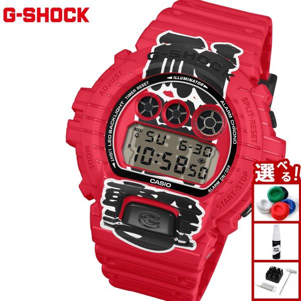 【Gショック G-SHOCK デジタル 腕時計 メンズ DW-6900AKA-4JR 赤提灯 耐衝撃プリント ジーショック 1983年の発売以来、飽くなき強さを求めて進化を続けるタフネスウオッチG-SHOCKから、日本の酒場文化を象徴する「...