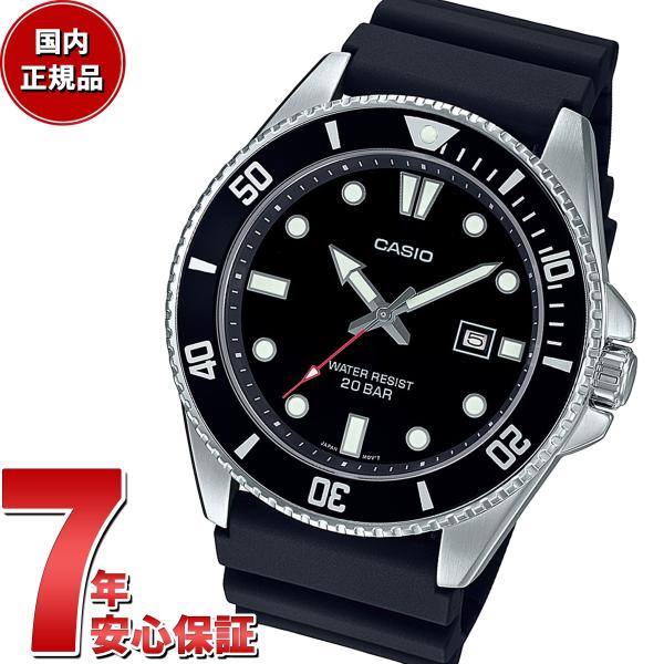 【スタンダード STANDARD カシオ CASIO 腕時計 MDV-107-1A1JF マリンスポーツ仕様のメタルアナログモデルです。マリンアクティビティで活用できる20気圧防水、逆回転防止ベゼル、スクリューバックを採用しました。便利な日...