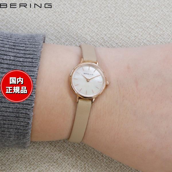 【ベーリング BERING 日本限定 11022-566 腕時計 クラシック ミニコレクション Cassic-Mini Collection 角度で表情が変わるパールダイヤル。デンマークデザインらしいミニマルでクリーンな印象をもつクラシック...