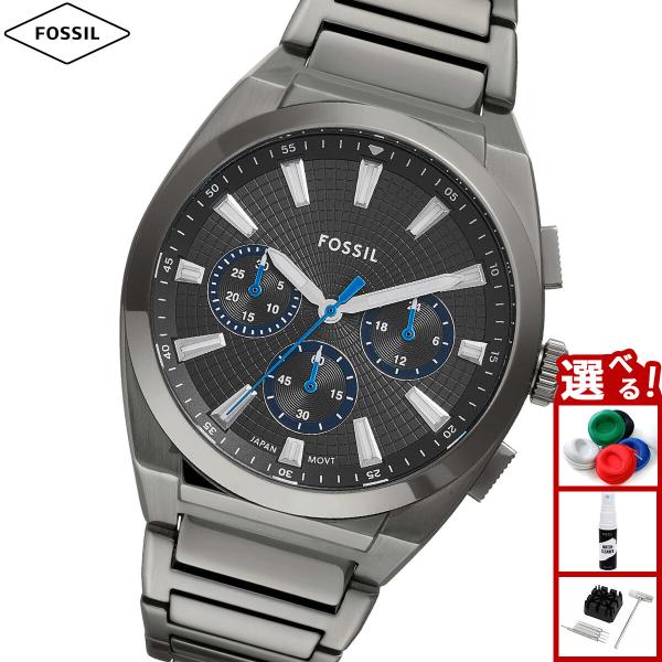【フォッシル FOSSIL 腕時計 メンズ EVERETT クロノグラフ ガンメタル ステンレススチールウォッチ FS6107 エフォートレスなスタイルが魅力のEVERETTクロノグラフ。カジュアルでクールな魅力と洗練された雰囲気が調和した...