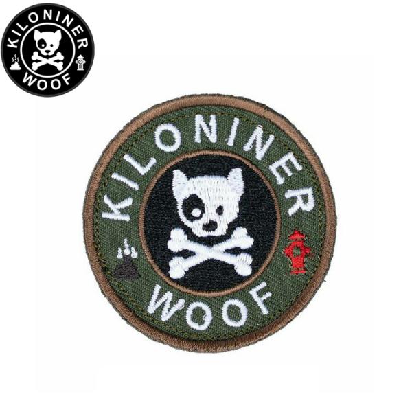 KILONINER キロナイナー カスタマイズ用パッチ Mini Dog and Crossbones Patch ハーネス カスタマイズ用ワッペン。裏がベルクロ素材になっており、ハーネスに装着可能です。
