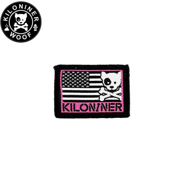 KILONINER キロナイナー カスタマイズ用パッチ Mini Freedom Crossbones Dog and Logo Patch ハーネス カスタマイズ用ワッペン。裏がベルクロ素材になっており、ハーネスに装着可能です。