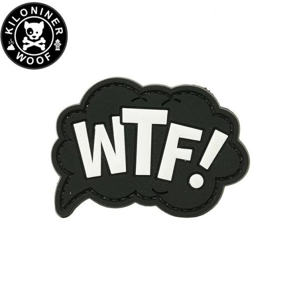 KILONINER キロナイナー カスタマイズ用パッチ WTF PVC Patch ハーネス カスタマイズ用ワッペン。裏がベルクロ素材になっており、ハーネスに装着可能です。