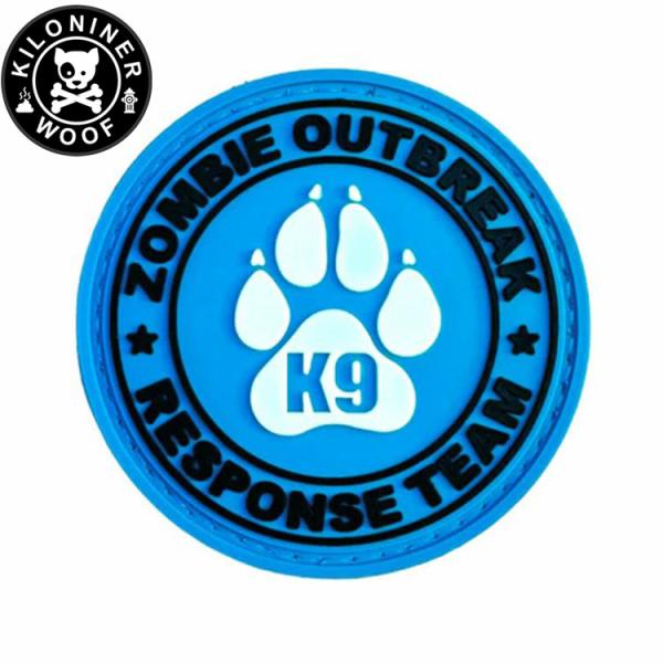 KILONINER キロナイナー カスタマイズ用パッチ ZOMBIE OUTBREAK PVC Patch ハーネス カスタマイズ用ワッペン。裏がベルクロ素材になっており、ハーネスに装着可能です。