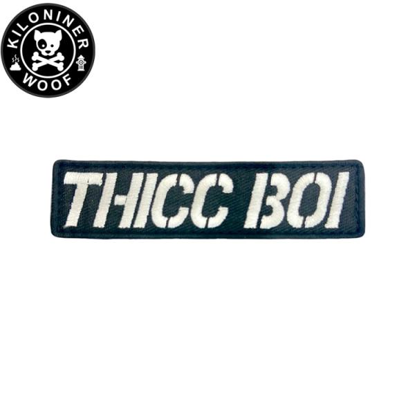 KILONINER キロナイナー カスタマイズ用パッチ Thicc Boi Patch ハーネス カスタマイズ用ワッペン。裏がベルクロ素材になっており、ハーネスに装着可能です。