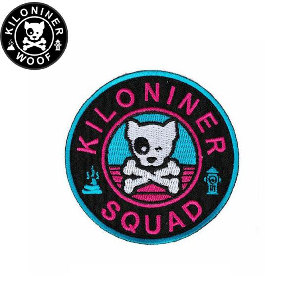 KILONINER キロナイナー カスタマイズ用パッチ Mini Dog and Crossbones Patch ハーネス カスタマイズ用ワッペン。裏がベルクロ素材になっており、ハーネスに装着可能です。