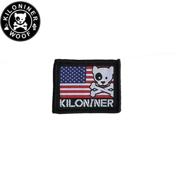 KILONINER キロナイナー カスタマイズ用パッチ Mini Freedom Crossbones Dog and Logo Patch ハーネス カスタマイズ用ワッペン。裏がベルクロ素材になっており、ハーネスに装着可能です。