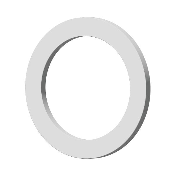 サイズ：内径25.0（＋0.4）mm x 外径34mm x 厚さ2.0mm材質：ステンレス入数：4個用途：相手材の保護、ネジ締めの安定化。高さ調整・間隔調整に。お客様使用事例：「車両のインナーサイレンサーを継ぎ合わす為のスペーサーとして使用...