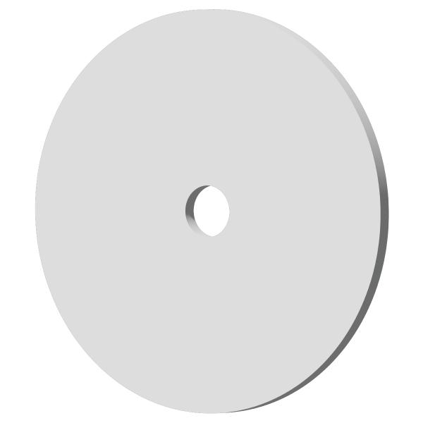 サイズ：内径6.5mm、外径50mm、厚さ2.0mm 材質：ステンレス入数：2個用途：相手材の保護、ネジ締めの安定化。高さ調整・間隔調整に。