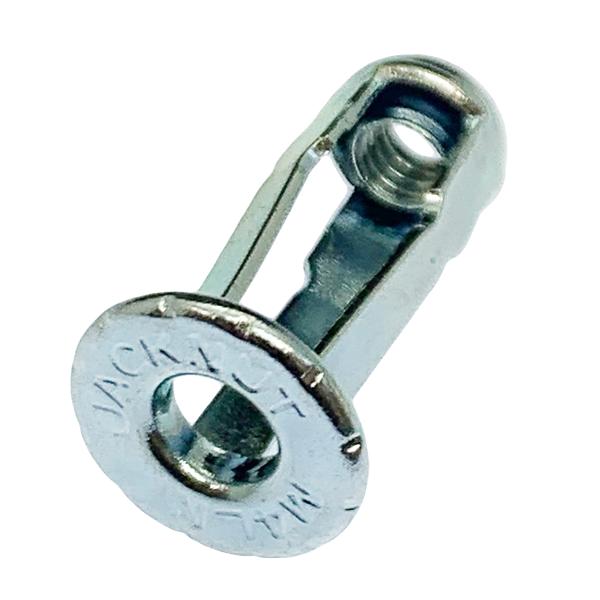 サイズ：メネジ部 M4 ピッチ0.7mm、頭部径11.9mm、成型前（全長21.4mm、埋め込み部径8.0mm）、頭部厚1.8mm・推奨締結板厚4.7-9.5mm・加工物下穴径8.0-8.4mm ・締付けトルク1.35（鉄板ボルト締付時トル...