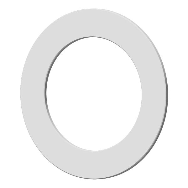 サイズ：内径16.2mm、外径24mm、厚さ0.5mm材質：ステンレス入数：2個用途：相手材の保護、ネジ締めの安定化。高さ調整・間隔調整に。