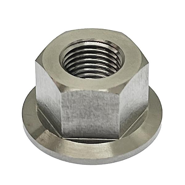 サイズ：太さ3/8インチ-ピッチ26山(自転車用規格)、二面幅15mm、高さ12mm、フランジ径22mm素材：ステンレス入数：1個特徴：マウンテンバイクやロードバイク、BMXなどの、自転車ホイール車軸専用規格のナットです。広範なフランジ部に...