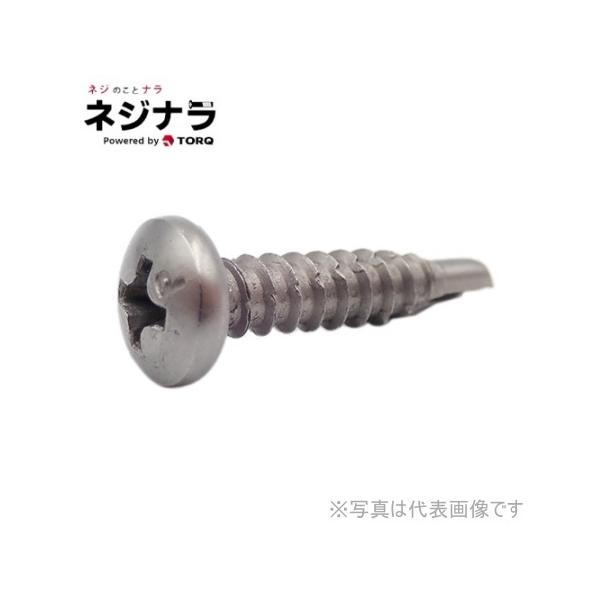 ナベ頭のイイファス製ドリルねじです。下穴が必要なタッピンねじに対し、下穴削孔・ねじ成型・締結までを一度に行うことができます。