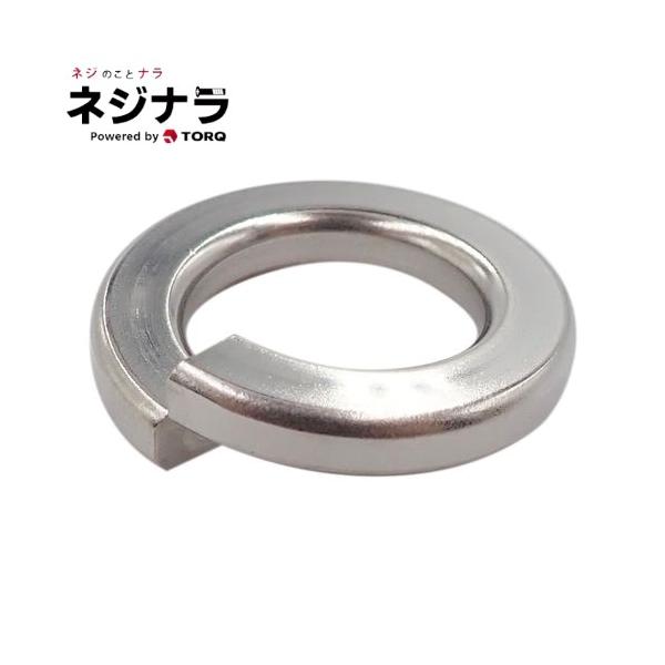 【M1.4~56まで取扱ありばね座金とも呼ばれ、ボルトとナットの間に挟みこむことによってバネの反動力を生じさせ、ねじをゆるみにくくします。一般的なスプリングワッシャーと言えば2号です。