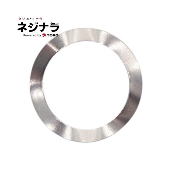 円環状の薄板に波をつけたもので、スペーサー用ばねとして広く利用されています。 静荷重あるいは小さな作動に対して、軸方向荷重（スラスト荷重）を円周で平均して受けるため、小さいスペースのゆる衝用として有効です。