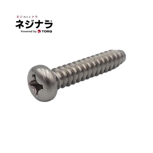 B0タッピング(2種)です。ナベ頭で、タップやナットを使用せず下穴だけで締結ができる薄板鋼板用のねじです。ピッチは1種A形より細かいです。先端はテーパーになっています。