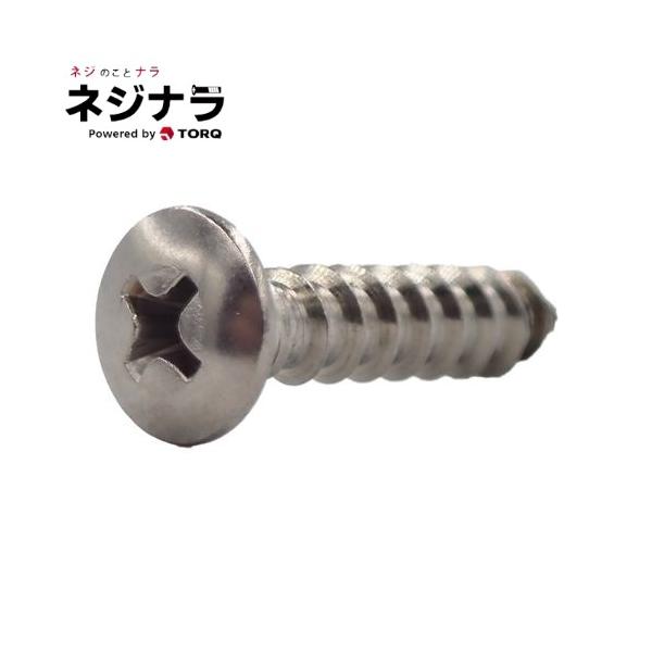 1種A型です。皿頭の上部に丸みがついた形状で、タップやナットを使用せず下穴だけで締結ができる薄板鋼板用のねじです。A形はピッチが最も荒く先端部まで尖り、先端までねじ山が立っています。先端の尖っている部分は穴のセンターの位置決め用のガイドと喰...