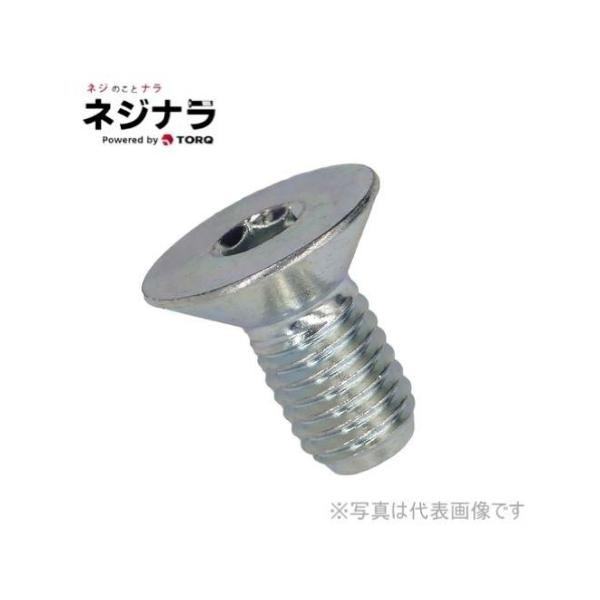 皿頭に六角形の穴があいているボルトです。締め付けには六角棒スパナ（六角レンチ）を使用します。皿キャップとも呼ばれます。