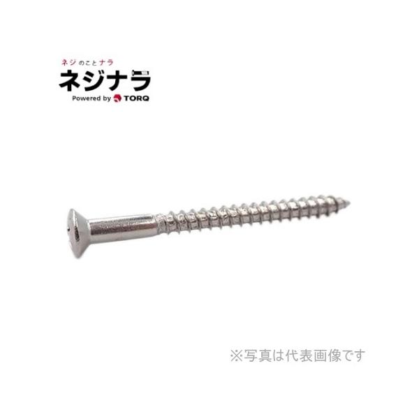 丸皿頭で、木材にねじ込むのに適した先端とねじ山をもっています。
