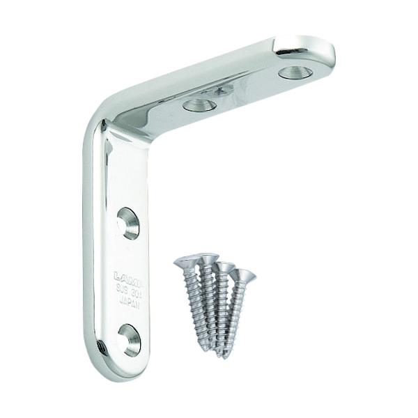 【特長】 ステンレス鋼製なので錆に強く、医療関係、船舶、バスルーム、キッチンのほか、さまざまな場所での補強金具、間仕切りパネルのブラケットとしてご使用いただけます。 角部は丸みをつけた安全設計です。 サテン仕上も製作可能です。 【付属品】 ...