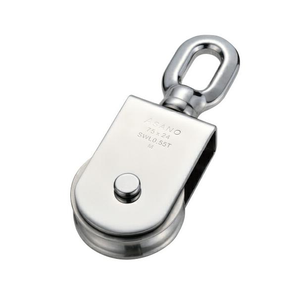 ※材質：SUS304シーブ＝SCS13 (SUS304相当)※含油ブッシュ＝青銅サイズ（シーブ径）(mm):50ロープ最大径(mm):14d(mm):10L(mm):131L1(mm):29L2(mm):78L3(mm):75D1(mm):...