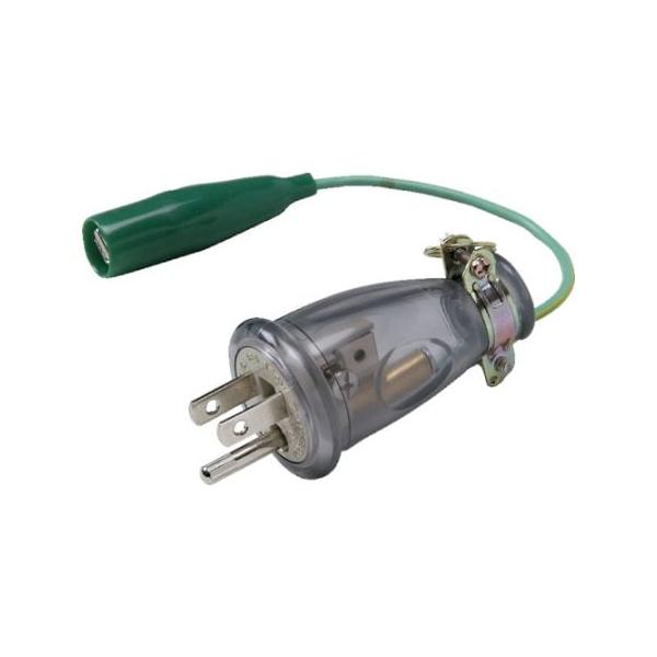 アースピンがスライドする2Pまたは2P接地付兼用型防水プラグです。（屋外用）2Pまたは2P接地付コンセントのどちらも接続が可能です。100V仕様です。樹脂製のため、ゴムプラグのような劣化が無く、長期防水性能を保ちます。取り換え用プラグです。...