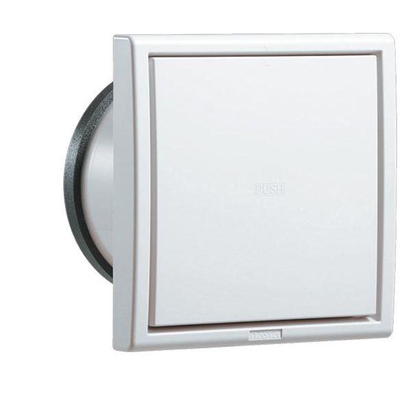 前面パネル中央を押すだけで3段階の給気量調整、密閉ができるプッシュ開閉方式です。高層住宅特有の強風の吹込により発生する不快な風切音を解消した密閉タイプです。アレルフィルター付(20μm花粉約90%除去・花粉アレルゲンを約90％抑制)は花粉や...