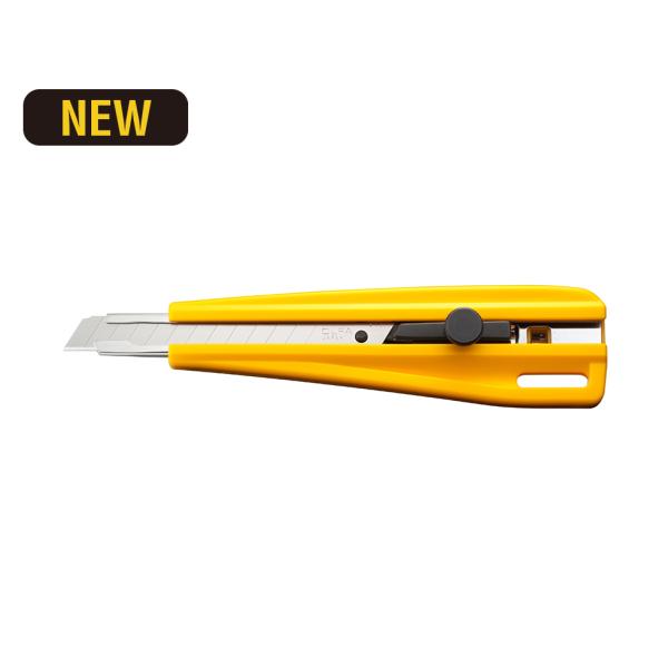 ※【追跡メール便】ポスト投函になります。刃をしっかり固定できる、"オルファ唯一"のネジロック式小型カッターナイフ。ボディは握りやすい幅の広い形状で、ペン持ちでの繊細な作業も、握り持ちでの力強いカットもできます。落下防止用コード取付穴付。