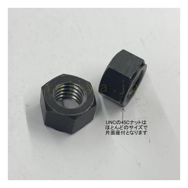 S45C(H)六角ナット UNC7/8-9　強度の高いS45C（H)ナット(UNC=アメリカユニファイ山並目)