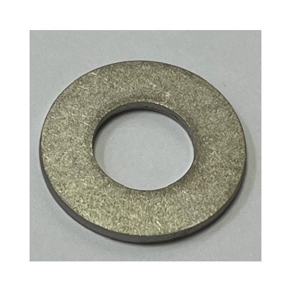 チタンISO規格平ワッシャー　10.5X21X2.0(M10用)腐食に強く非磁性で金属アレルギーの少ない純チタン(2種)TP340系チタンは歯のインプラント治療や骨折の固定など体内への埋め込みに使用される事でも証明されている通り、金属アレル...
