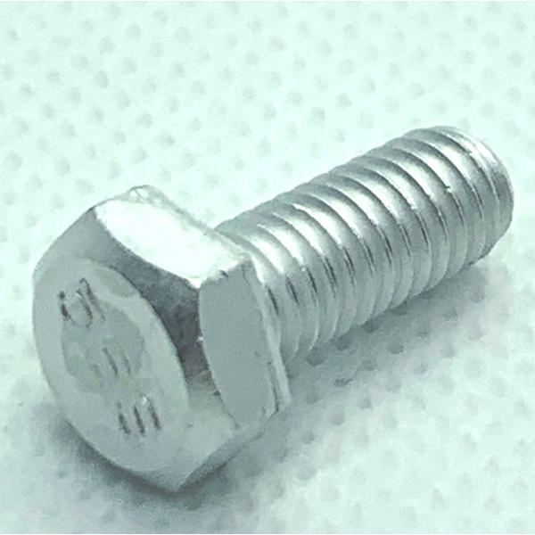 【アウトレット(ジャンク)限定特価品】アルミ(A5056)六角ボルト(首下全ネジ) M6X15 　L寸は首下寸法ですアルミネジは軽量(鉄の約1/3)で耐食性に優れます。軽さが要求されるラジコン、ロボット、レース関連部材に使用されます。強度は...