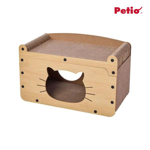 猫ちゃんが思わず入りたくなる段ボール製のつめみがきハウス。ナチュラルであたたかみのあるデザインと、愛らしい「まど」が特長です。中に入れば安心感たっぷり、外からはちょこんと顔を出す姿に癒されます。・2WAY設計：ハウスの中でもリラックスしなが...