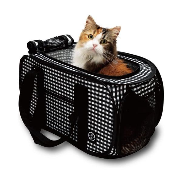 コンパクトに折りたためて軽くて持ちやすい猫用ポータブルキャリーです。使わない時はコンパクトに収納できて、広すぎず狭すぎない絶妙なサイズ感で猫ちゃんが落ち着いて過ごすことができます。●使わない時はコンパクトに折りたたみ可能ポータブルキャリーは...