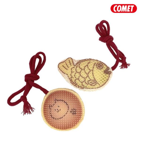 遊んで噛んでデンタルケアができる猫用おもちゃです。和菓子をモチーフに可愛く作られた「たい焼き」と「どら焼き」の2個セット。メッシュ生地に歯が食い込むことで、歯の汚れを落とす効果があります。またたび入りなので、猫の興味もひきやすいです。■ネコ...