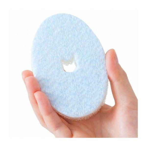 特許素材のミクロ繊維とアクリル繊維の効果で水だけでヌルヌル汚れも洗剤なしでキレイに落とす食器用スポンジです。約5万本の特許素材ミクロ繊維が、食器表面の目に見えない凹凸やキズに入り込んだ汚れまでスッキリ落とします。スポンジは2個入りです。●ア...