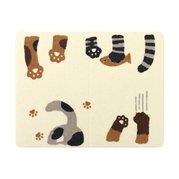 置くだけでズレないペット用ランチョンマットです。使い方は簡単、裏面のフィルムをはがして床に置くだけ。フードボウルの下に敷くことで食べこぼしで床が汚れてしまうのを防ぎます。撥水加工の生地で水や汚れがふき取りやすく簡単にお手入れができ、洗濯機で...